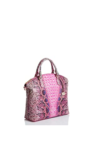 BRAHMIN Pink Cobra Ombre Melbourne Large Duxbury Satchel