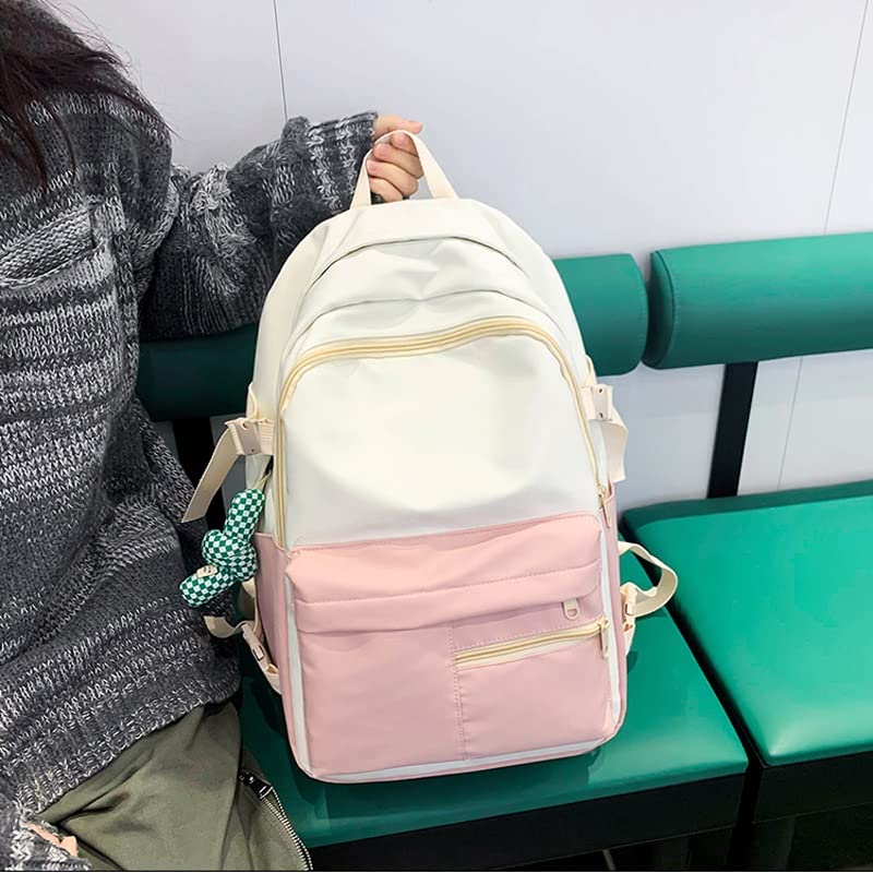 DINGZZ Fashion Nylon Women Backpack Multifunction Female College Student Travel Rucksack Cute Backpacks (Color : E, Size : 30 * 14 * 47CM)