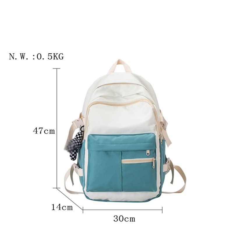 DINGZZ Fashion Nylon Women Backpack Multifunction Female College Student Travel Rucksack Cute Backpacks (Color : E, Size : 30 * 14 * 47CM)