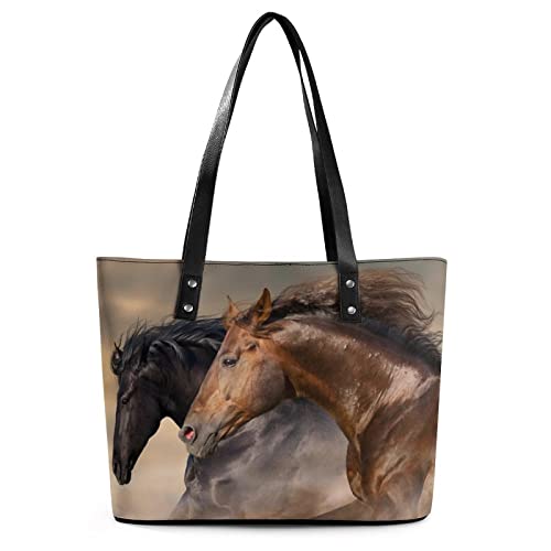 Womens Handbag Horse Leather Tote Bag Top Handle Satchel Bags For Lady