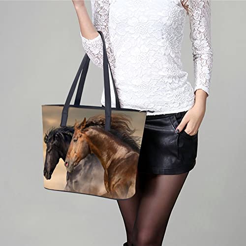 Womens Handbag Horse Leather Tote Bag Top Handle Satchel Bags For Lady