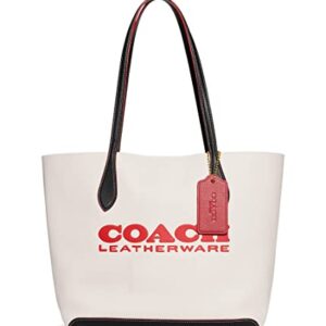 COACH Color-Block Kia Tote Chalk Multi One Size