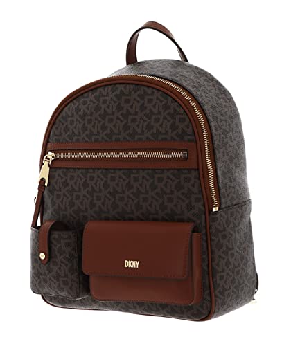 DKNY Women's Zyon Backpack Bag, Mocha/Caramel, Large