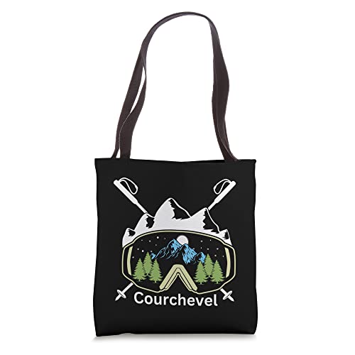 Courchevel France Ski Resort Souvenir for Skiers Tote Bag