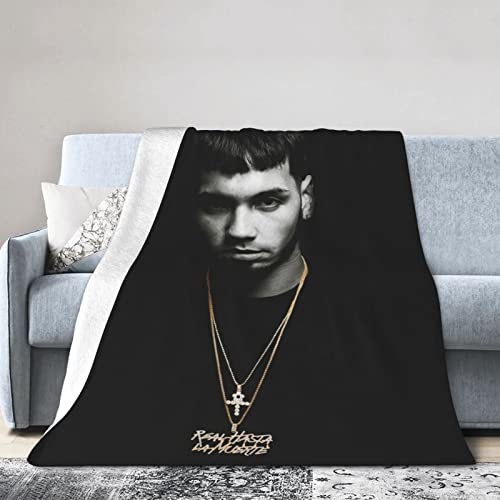 ISHAANAV Anuel Music and AA Throw Blanket for Couch Sofa Fluffy Microfiber Fleece Throw Soft, Cozy, Lightweight Anuel Music and AA