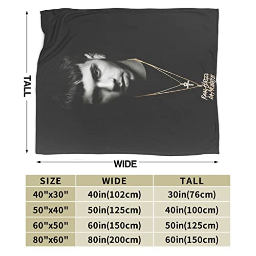 ISHAANAV Anuel Music and AA Throw Blanket for Couch Sofa Fluffy Microfiber Fleece Throw Soft, Cozy, Lightweight Anuel Music and AA