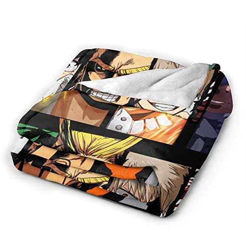 Ultra Soft Anime Flannel Throw Blanket Bedding Suitable for Travel Camping Living Room Sofa Bedroom Decoration Gifts 50"x40"