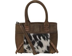 cowhide saddle tramp satchel