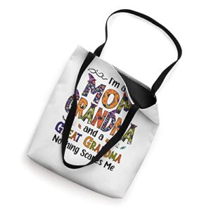 I Am A Mom Grandma And A Great Grandma Halloween Tote Bag