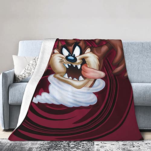 Taz-Mania Blanket Super Soft Throw Blankets for Sofa Bedding Living Kids Adults 80"X60" Inch