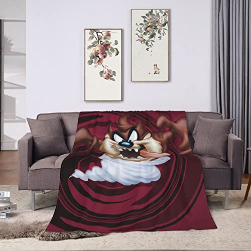 Taz-Mania Blanket Super Soft Throw Blankets for Sofa Bedding Living Kids Adults 80"X60" Inch