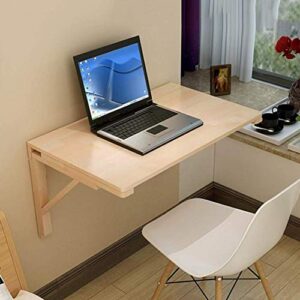 PIBM Stylish Simplicity Shelf Wall Mounted Floating Rack Shelves Foldable Solid Wood Computer Desk Desk Save Space,14 Sizes, a , 120x40cm