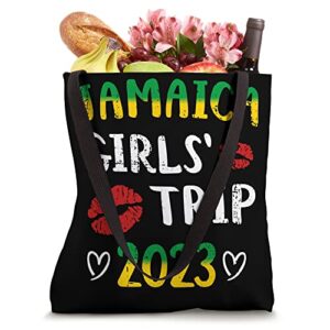 Jamaica 2023 girls trip with jamaican flag and kiss Tote Bag