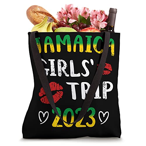 Jamaica 2023 girls trip with jamaican flag and kiss Tote Bag