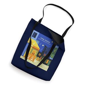 Van Gogh Cafe Terrace At Night Modern Illustration Style Tote Bag