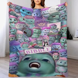 Funny Meme Blanket，Bibble Meme Soft and Comfortable,Ultra-Soft Micro Fleece Blanket,for Bed Or Sofa,All Season Throw Blankets (40x50 Inch，60x50inch)