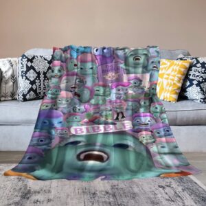 Funny Meme Blanket，Bibble Meme Soft and Comfortable,Ultra-Soft Micro Fleece Blanket,for Bed Or Sofa,All Season Throw Blankets (40x50 Inch，60x50inch)