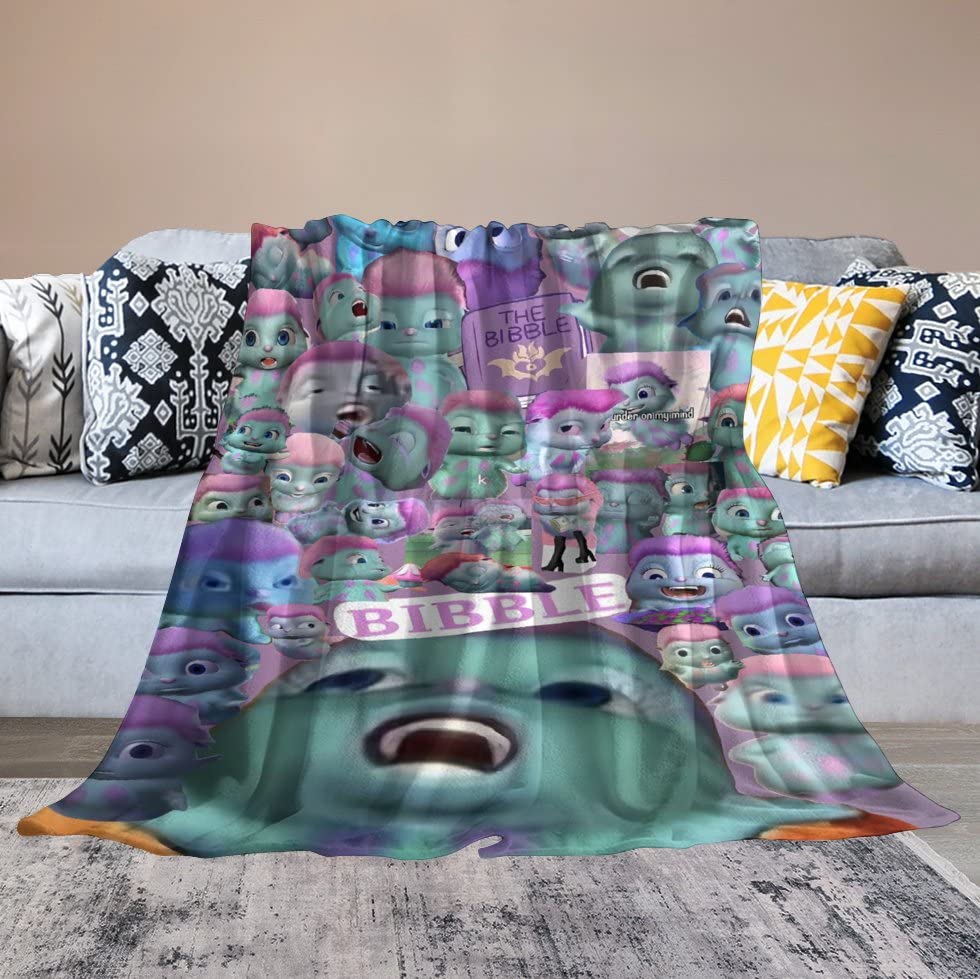 Funny Meme Blanket，Bibble Meme Soft and Comfortable,Ultra-Soft Micro Fleece Blanket,for Bed Or Sofa,All Season Throw Blankets (40x50 Inch，60x50inch)