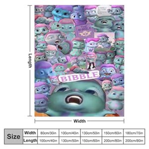 Funny Meme Blanket，Bibble Meme Soft and Comfortable,Ultra-Soft Micro Fleece Blanket,for Bed Or Sofa,All Season Throw Blankets (40x50 Inch，60x50inch)