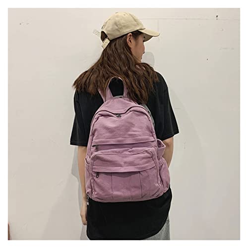 DINGZZ Backpack Women Travel Bag Fashion High Capacity Women's Backpack Student Zipper School Bag (Color : D, Size : 30 * 13 * 35CM)