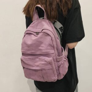 DINGZZ Backpack Women Travel Bag Fashion High Capacity Women's Backpack Student Zipper School Bag (Color : D, Size : 30 * 13 * 35CM)