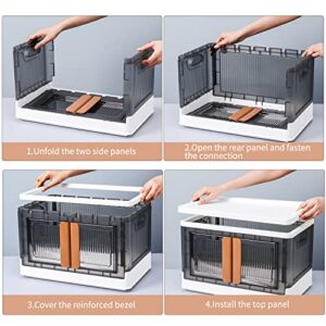 Foldable STORAGE BOXES/Storage box with lid, Stackable Under bed Storage Container, Plastic storage bins with lids/ Open containers with wheels, Large container