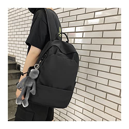 DINGZZ Waterproof Nylon Backpack School Backpack for Teenager Large Capacity Book Bag (Color : E, Size : 33 * 18 * 44CM)