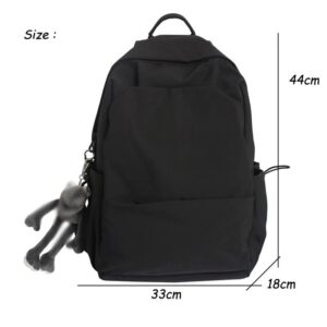 DINGZZ Waterproof Nylon Backpack School Backpack for Teenager Large Capacity Book Bag (Color : E, Size : 33 * 18 * 44CM)