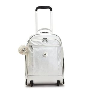 kipling gaze large metallic rolling backpack candy metallic