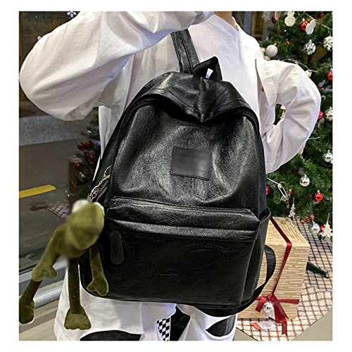 DINGZZ Fashion Style Women School Bag Backpacks Teengers Large Capacity Travel Backpacks (Color : Black, Size : 29 * 11 * 35CM)