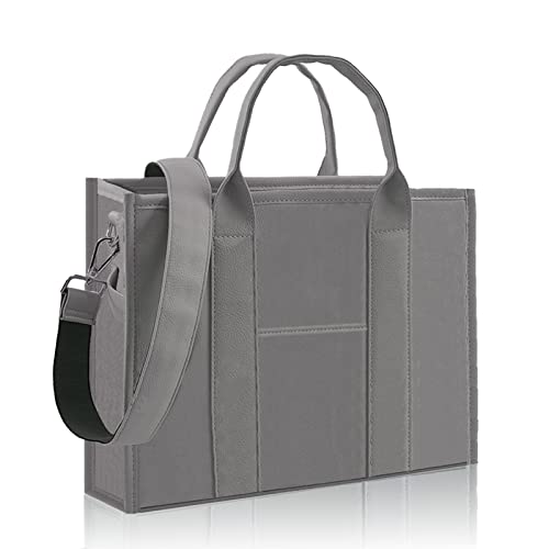 Tote Bag for Women, Leather Crossbody Bag, Handbag for travel, School and Party(Grey Medium)