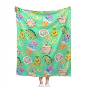 cartoon blankets winter warm soft blanket throw for bedroom sofa chair lightweight home decor travel blanket 50*60inch（153cm*127cm）