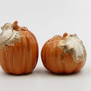 Cosmos Gifts 21037 Ceramic Autumn Red Pumpkin Salt and Pepper Shaker