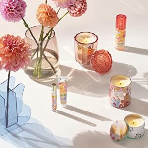 ILLUME Go Be Lovely Flourish Glass Candle, Blood Orange Dahlia