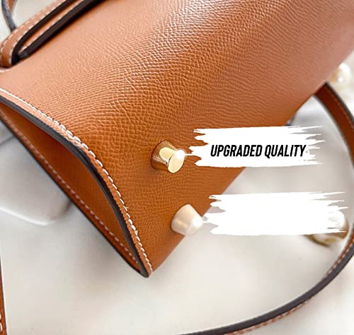 JayGsEmpire Beautiful fashion Handbags for Women Purses Crossbody Bag for girls Top Handle Satchel Shoulder Bag Tote Bag luxury bag (Orange brown)