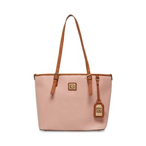 anne klein perfect tote, carnation/saddle