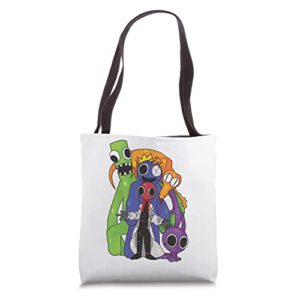 rainbow friends friends rainbowfriends tote bag