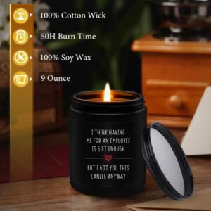 SOGLIM Boss Lady Candle - Employee Appreciation Gifts, Funny Boss Gifts - Thank You Boss Birthday Gift, Boss Day Gifts, Gift for Boss from Employee, Farewell Gift for Boss Manager Supervisor