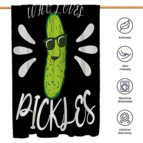 Cucumber Blanket, Gifts for Cucumber Lovers Men Women Adult, 80" x 60" Queen for Adults L Throw Soft Warm Flannel Just A Boy Who Loves Pickles Throw Blankets for Couch Chair Sofa Bed