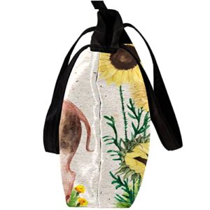 NigelMu Tote Bag,Shoulder Bag Large Purses and Handbags for Women,Sunflower and pig,Shopping Bags