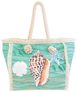 sun ‘n’ sand cabarita point fringe beach shoulder tote green