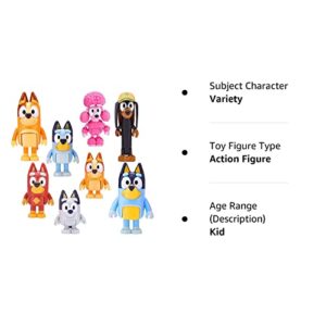 Wise Friends Wolfs Family Toys Playset of 8 PCS, Wolves Action Figures Family and Friends: Articulated Toy Set; Bingo, Bandit (Dad), Chilli (Mum), Coco, Snickers, Rusty and Muffin Official Collectabl