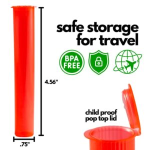 116mm Tube - Red 100 Pack