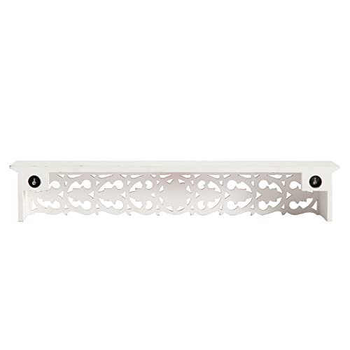 Habitat Decorative Carved 30-in Shelf, White & Off-White