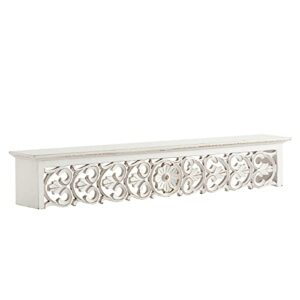 Habitat Decorative Carved 30-in Shelf, White & Off-White