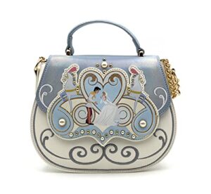 danielle nicole x disney cinderella wedding crossbody bag – fashion cosplay disneybound cute crossbody bags, multicolor