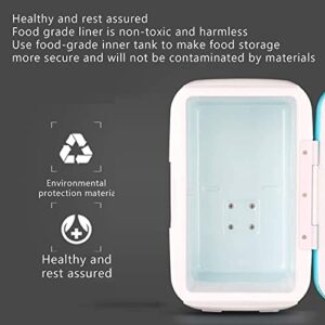 REKIRO Mini Fridge for Bedroom - Car, Office Desk & Dorm Room - Portable 6L Electric Plug in Cooler & Warmer for Food, Drinks, Beauty & Makeup - 12v AC/DC & Exclusive