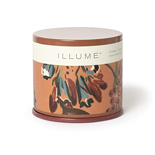 Illume Beautifully Done Essentials Terra Tabac Vanity Tin Scented Candle