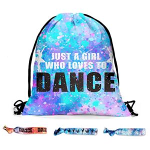 drawstring backpack dance bag dance teacher appreciation gifts cinch bag for women girls dance instructor dancer gifts for dance lover teacher dance team christmas birthday gifts for her – girl loves