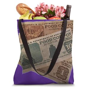 FUNNY FOOD STAMPS GOOD FOOD BALLING GANGSTER 80s 90s STYLE Tote Bag